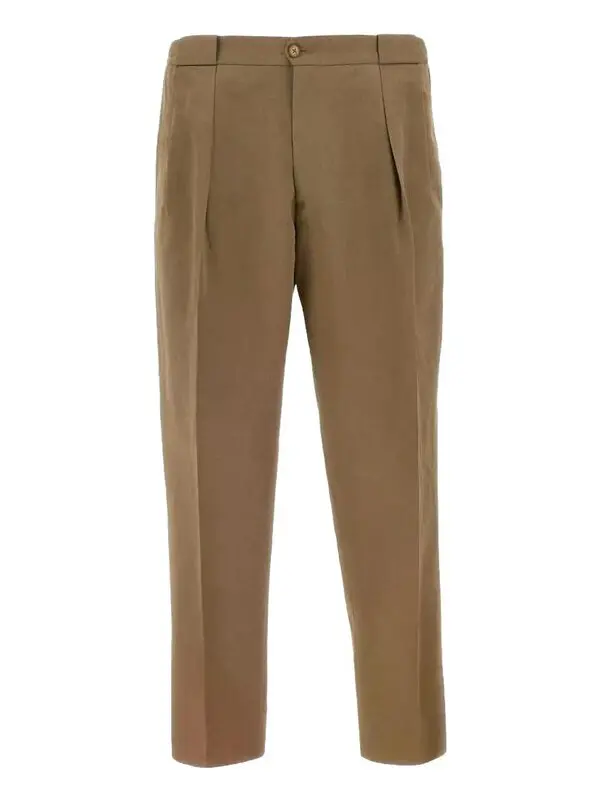 BRIGLIA 1949 Tailored Pleated-front Trousers - Brown