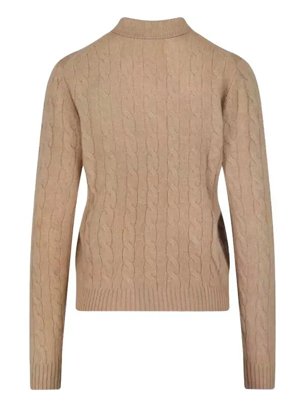 Polo Ralph Lauren Embroidered Logo Polo Sweater - Neutrals