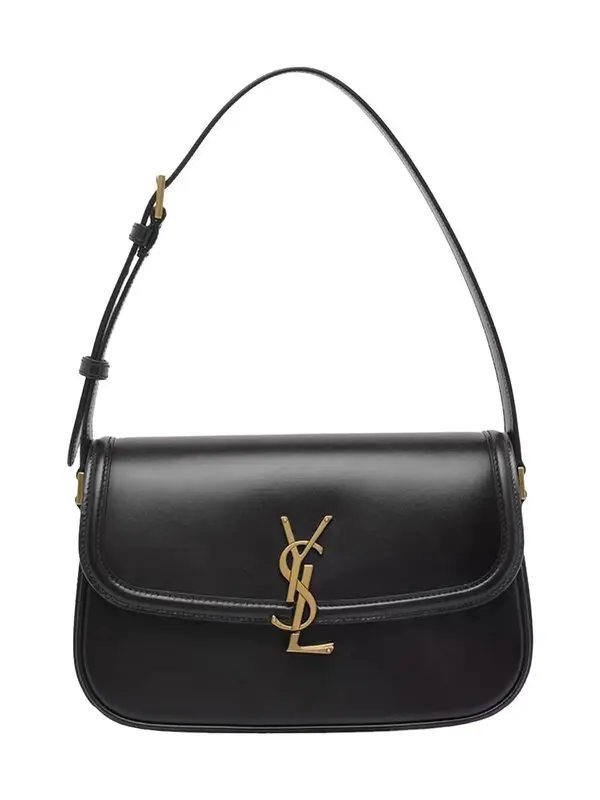 Saint Laurent Small Solferino Leather Shoulder Bag - Brown