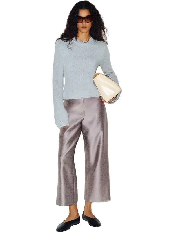 REFORMATION Ashley Regenerative Wool Crew Sweater - Blue