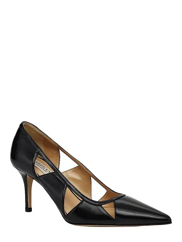 ARTEANA Savona 75 Pointed Toe Cut-out Stiletto Pumps - Black