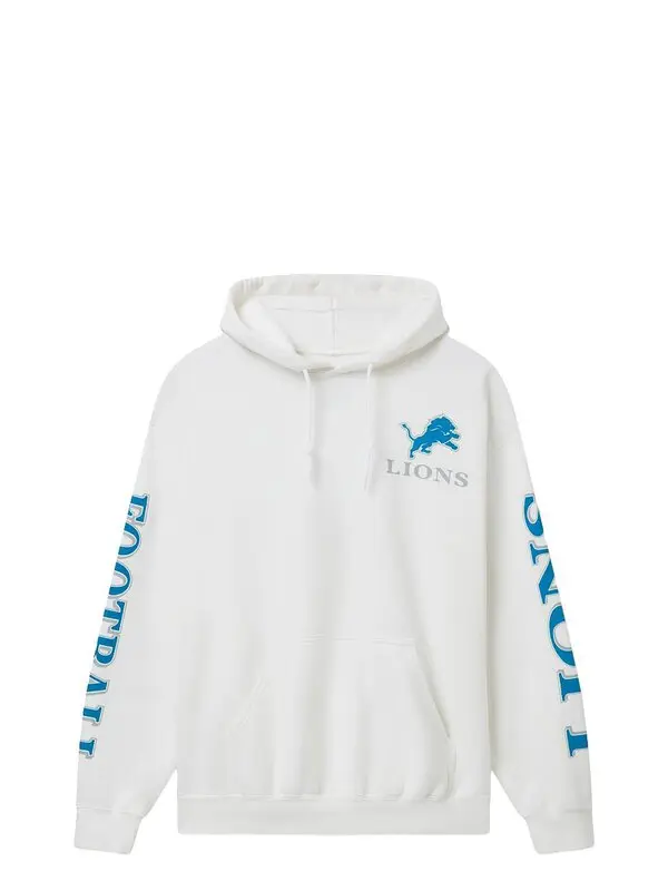 Junk Food Clothing Detroit Lions Graphic Hoodie - White