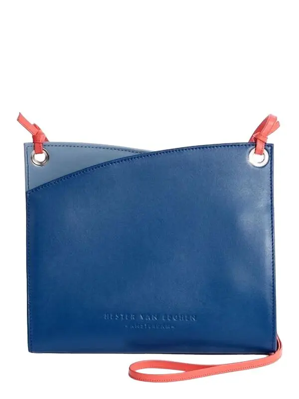 HESTER VAN EEGHEN In The Clouds L Color-blocked Leather Bag - Blue