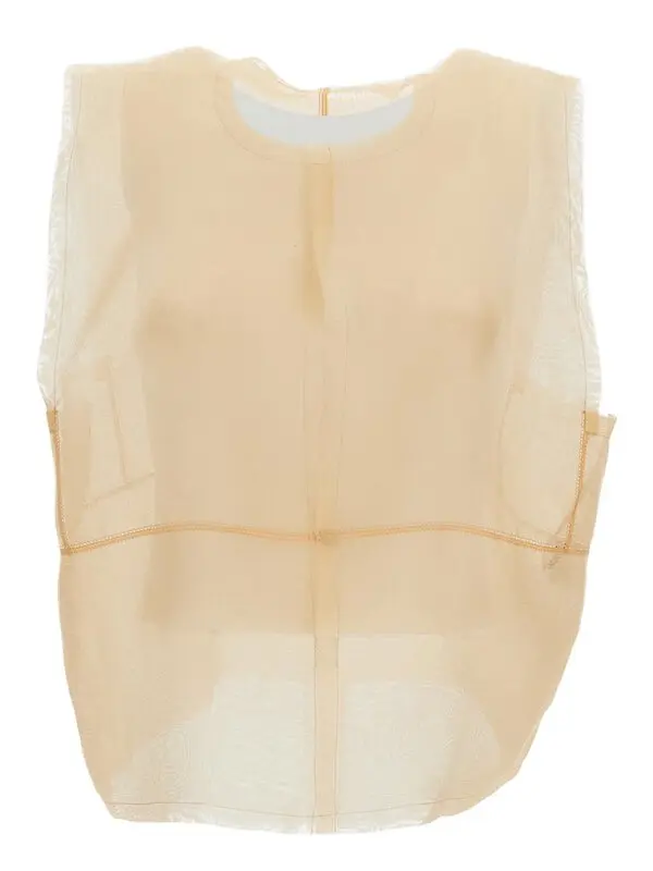 HUI Ciro Tulle Vest - Beige