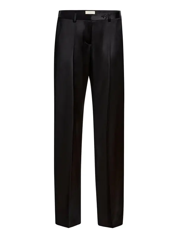 Khaite Hunter Pant In Satin - Black