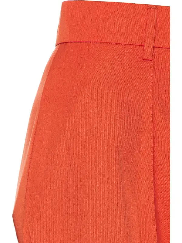 Stella McCartney High Waisted Slim Pants - Rust