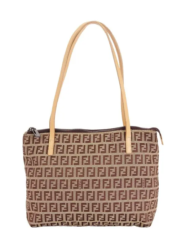 Fendi Renew Zucchino Monogram Tote Bag - Brown
