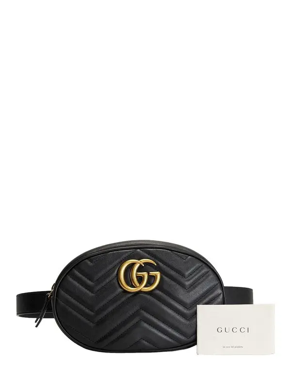 FWRD RENEW Gucci Gg Marmont Belt Bag - Black