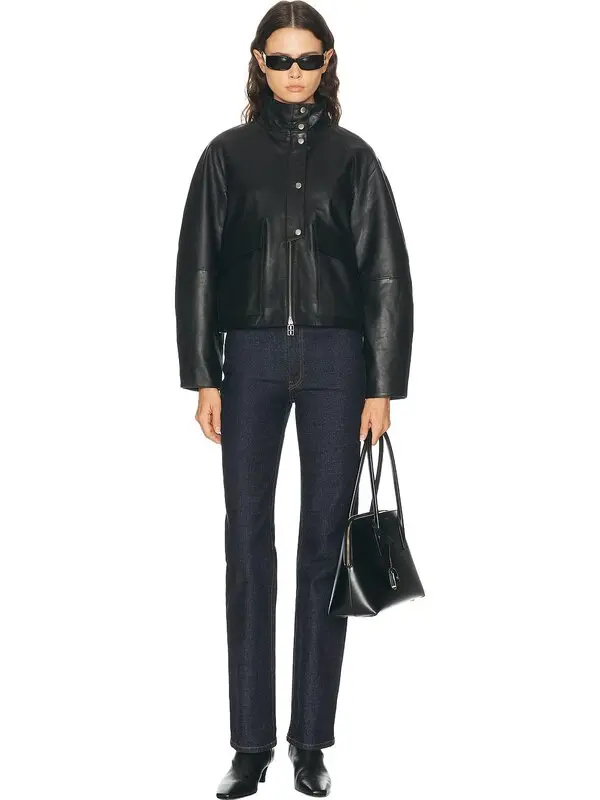 BY MALENE BIRGER Suzanne Leather Jacket - Black