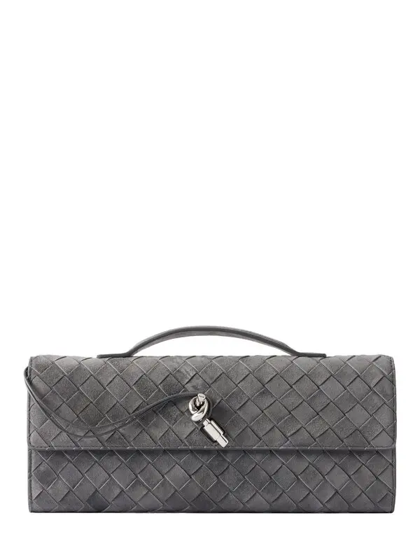 Bottega Veneta Intrecciato Clutch - Gray