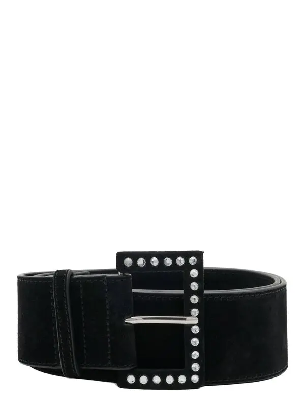 Rixo Eileen Embellished Belt - Black