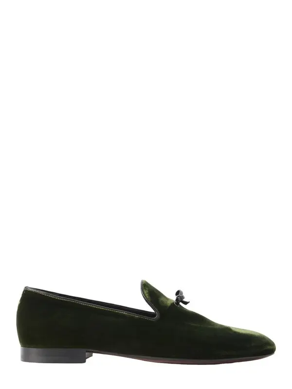 TOM FORD Scott Velvet Loafers - Green