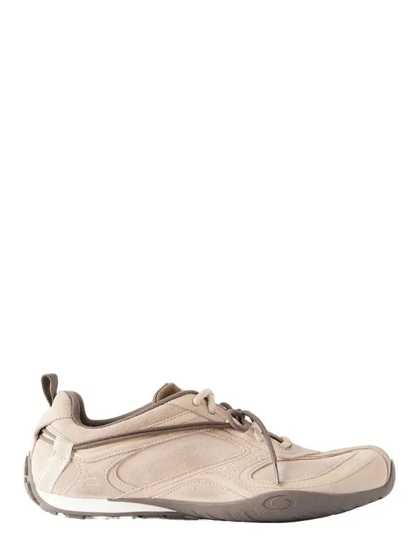 Balenciaga Radar Suede Sneakers - Beige