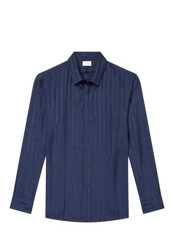 Saint Laurent Striped Jacquard Shirt - Blue