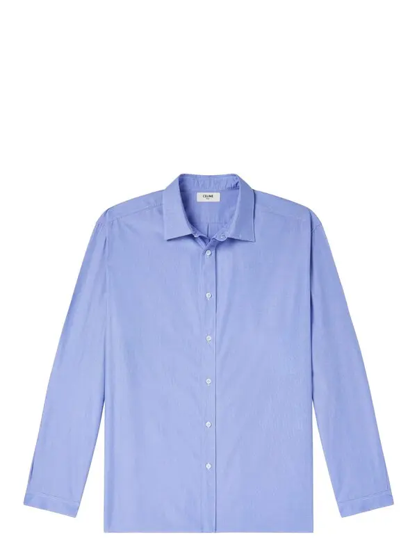 Celine Cotton-chambray Shirt - Blue