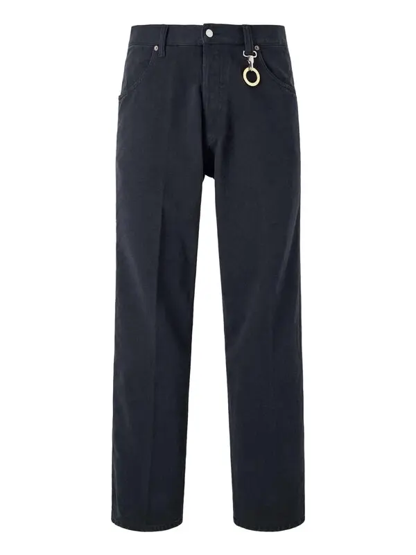 Celine Wide-leg Embellished Jeans - Black