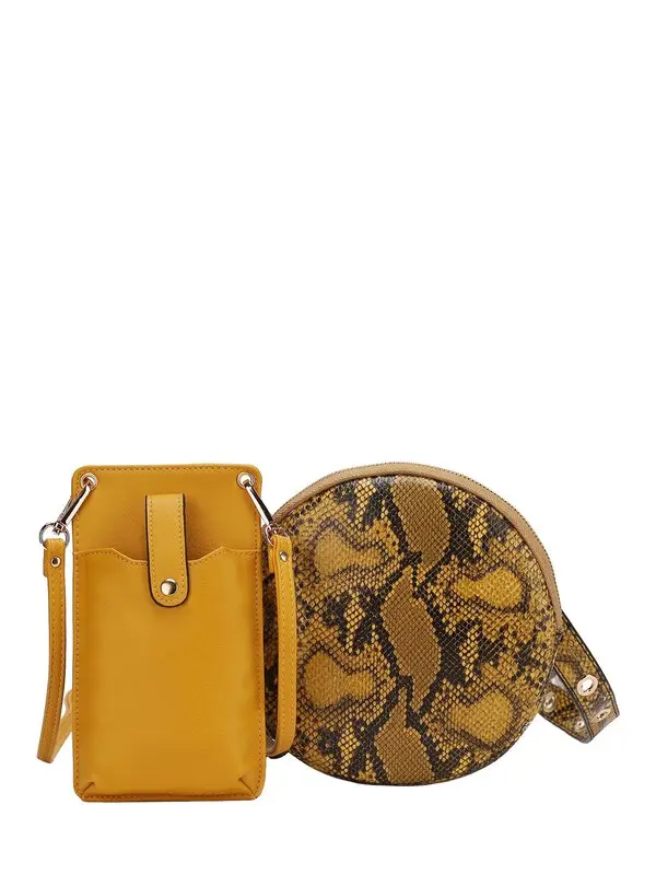 MKF COLLECTION - J'OMOR Hailey Phone Crossbody Bag - Yellow