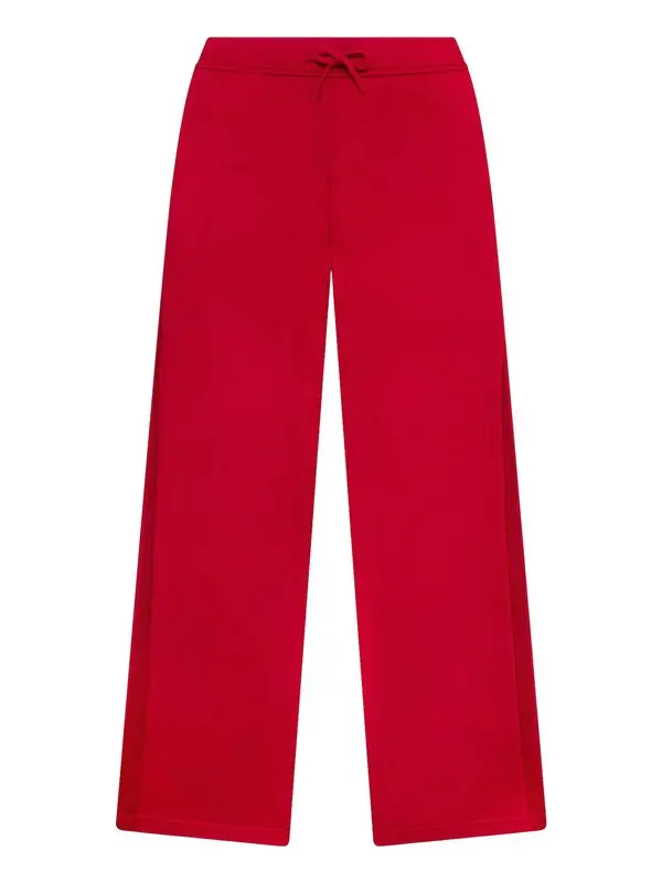 LA GRANNI Straight Leg Trousers With Drawstring - Red