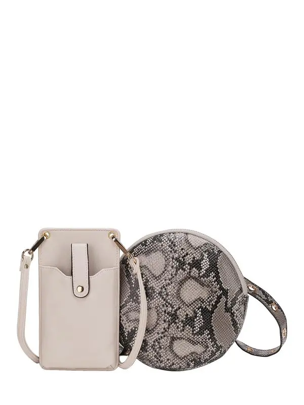 MKF COLLECTION - J'OMOR Hailey Crossbody Bag - Grey