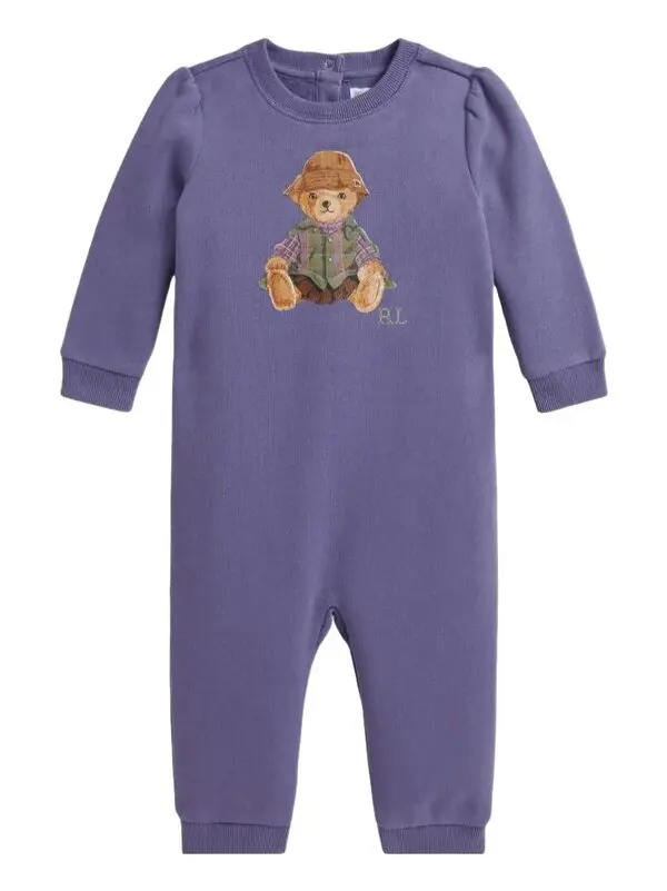 Polo Ralph Lauren Polo Bear Print Romper - Purple