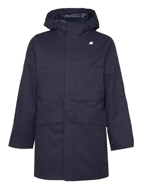 K-WAY Long-sleeved Casual Hooded Jacket - Black