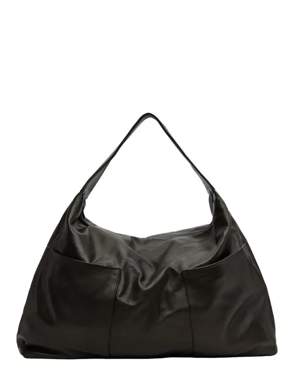 Gimaguas Grained Shoulder Bag - Black