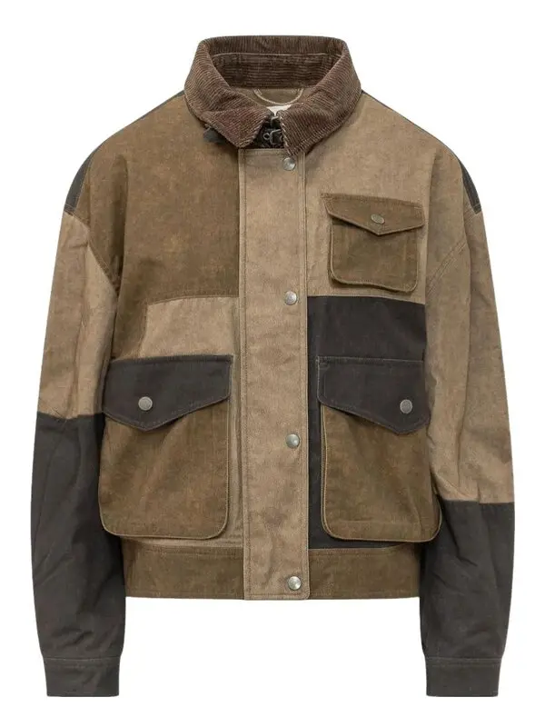 Isabel Marant Étoile Patchwork Corduroy Collar Jacket - Brown