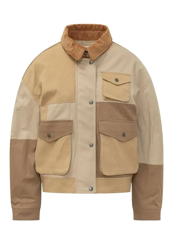 Isabel Marant Étoile Patchwork Detailed Jacket - Light Brown