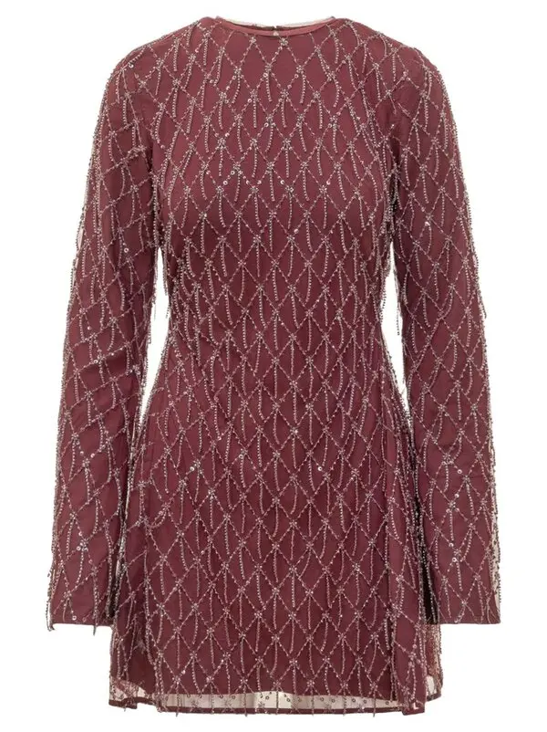 ROTATE BY BIRGER CHRISTENSEN Sequined Mini Dress - Red