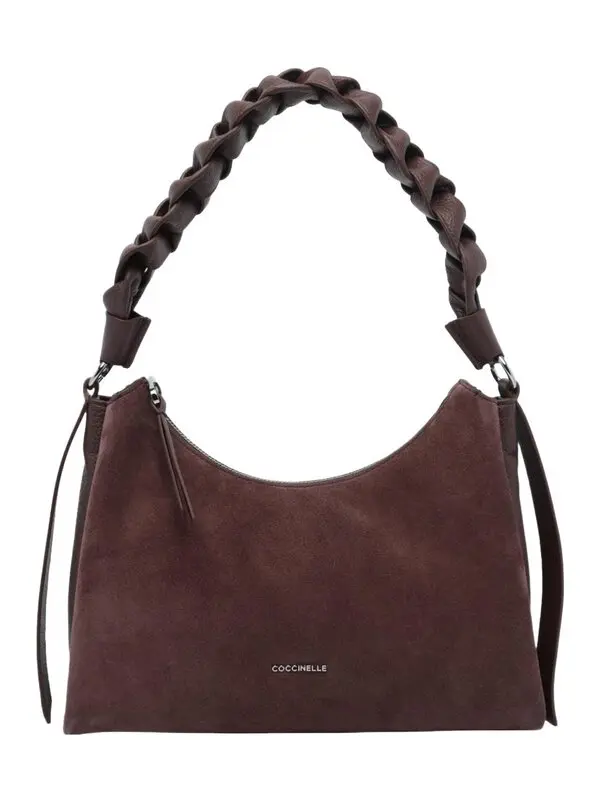 COCCINELLE Boheme Braided-handle Shoulder Bag - Red
