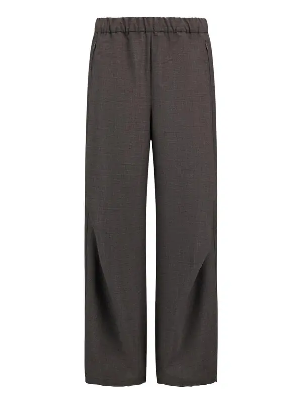Herno Drawstring Straight-leg Trousers - Grey