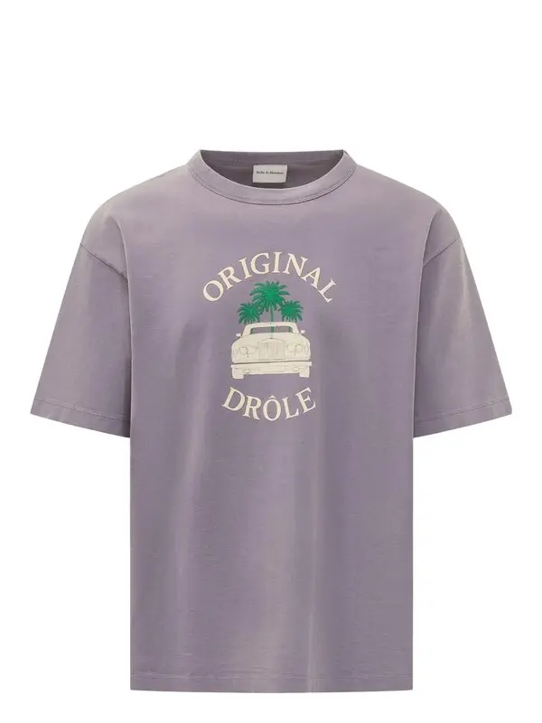 Drole De Monsieur Short-sleeved T-shirt - Gray