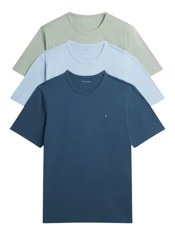 Tommy Hilfiger 3 Pack Short Sleeve T-shirts - Blue