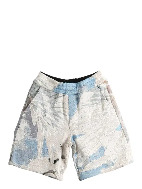Amiri Tapestry Woven Elastic Waist Shorts - Multi
