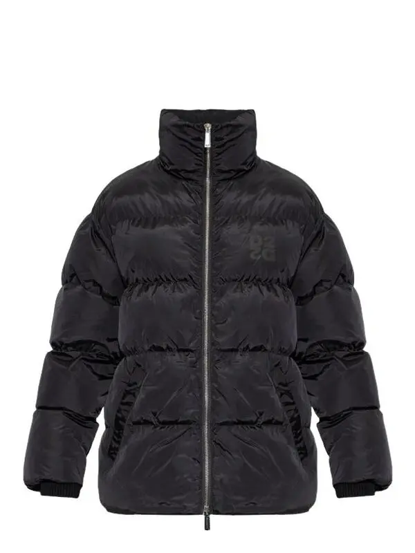 Dsquared2 Long-sleeved Padded Jacket With Logo - Black