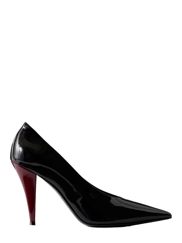 Givenchy Patent Leather Pointed Toe Pumps - Black