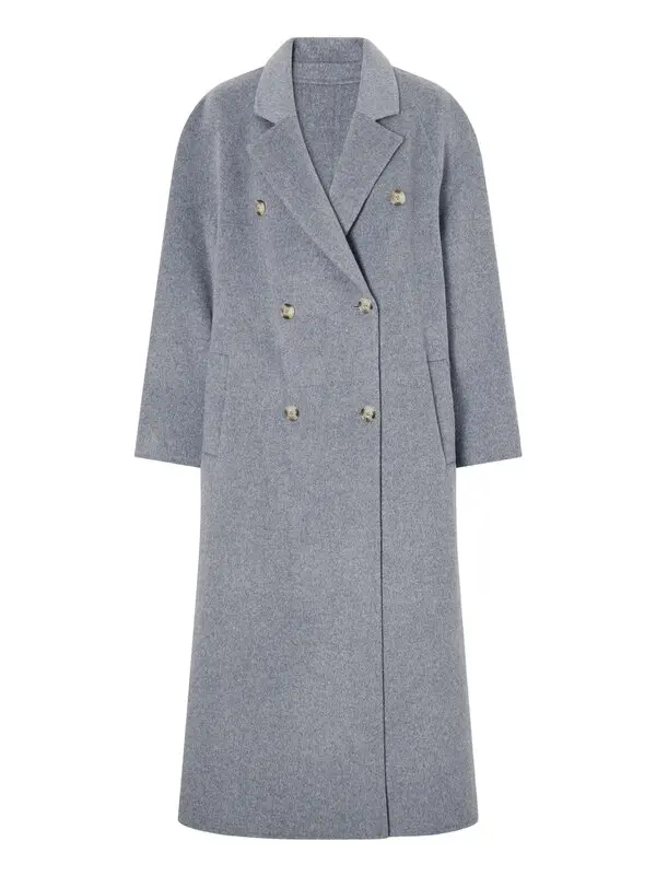 Loulou De Saison Irvin Double-breasted Wool And Cashmere-blend Coat - Gray