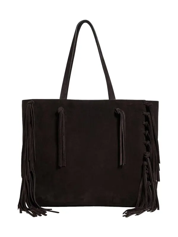 NILI LOTAN Joni Suede Bag - Espresso