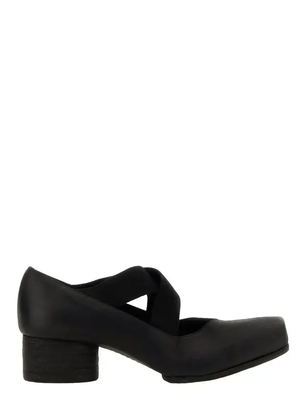 UMA WANG Mid Heel Ballerina Flats - Black