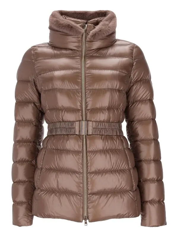 Herno Piumino Belted Down Jacket - Brown