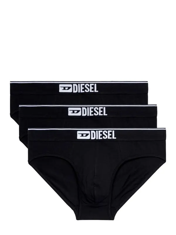 DIESEL® 3-pack Cotton Briefs - Black