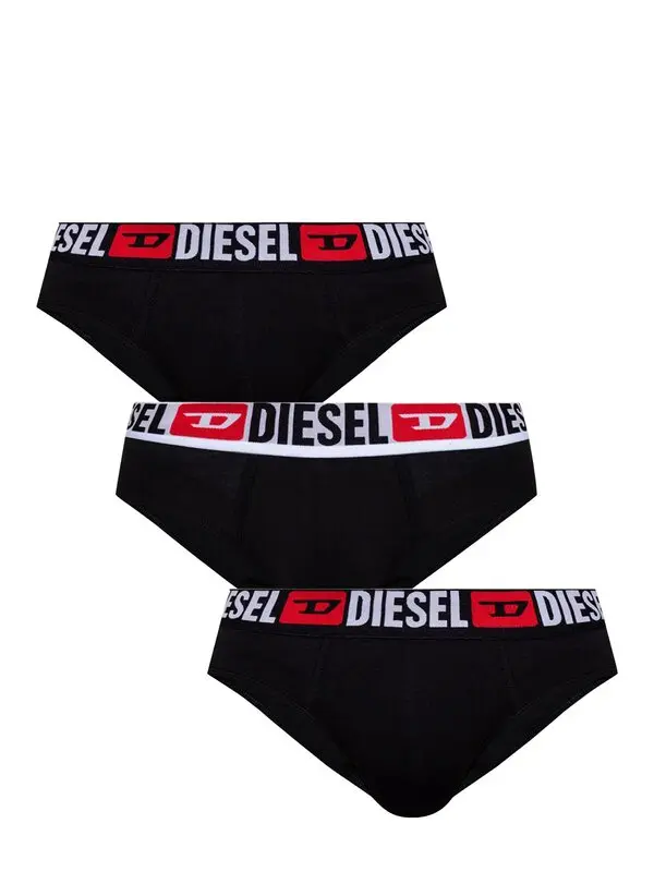 DIESEL® 3-pack Cotton Briefs - Black