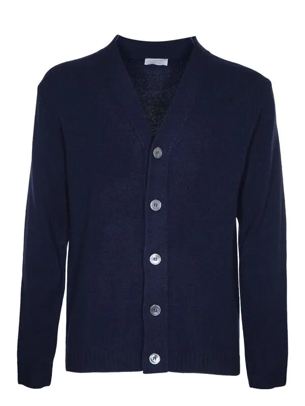 DANIELE FIESOLI Single-breasted Knitted Cardigan - Blue