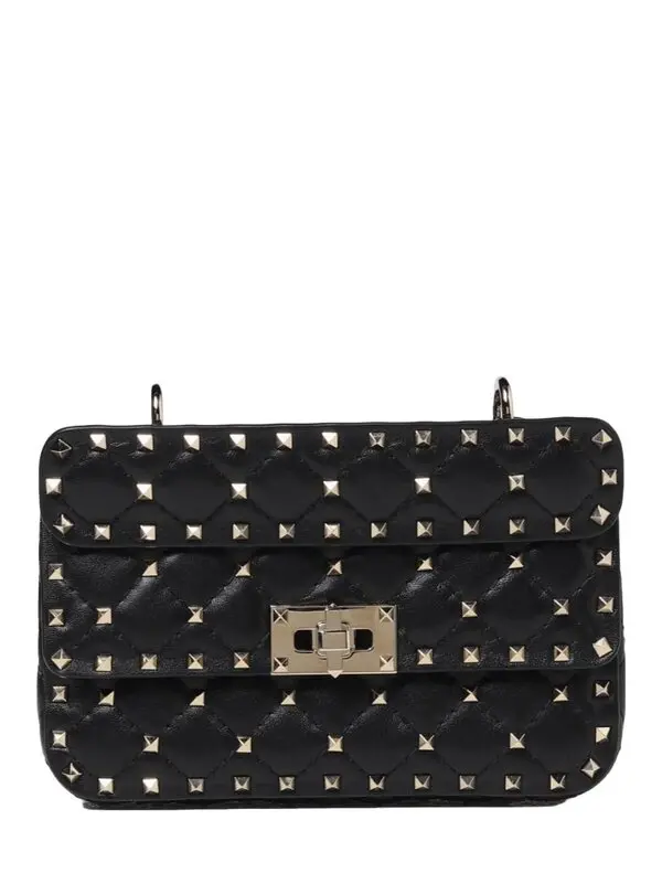 Valentino Garavani Small Nappa Rockstud Spike Bag - Black