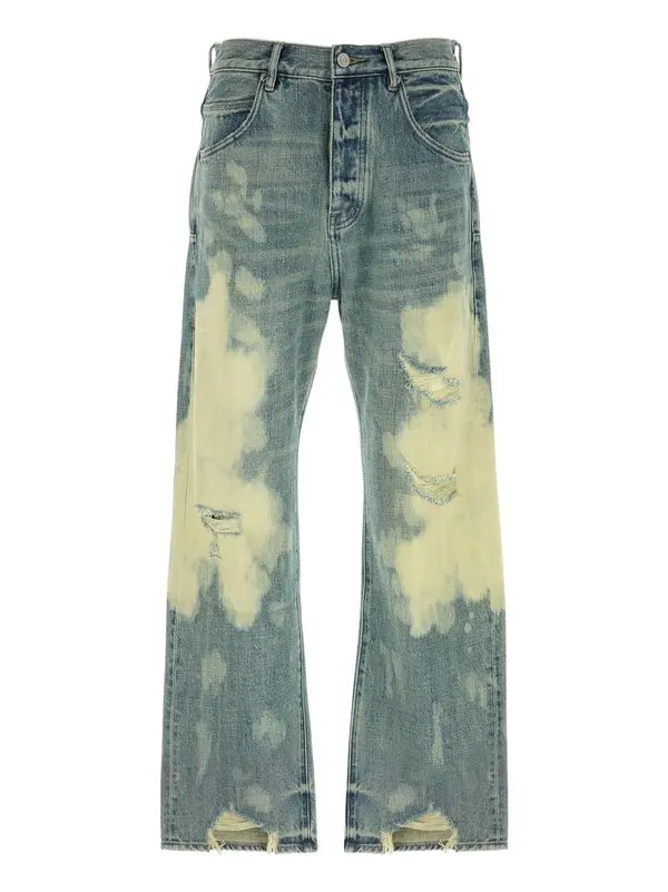 PURPLE BRAND Belt-loop Jeans - Mid-indigo