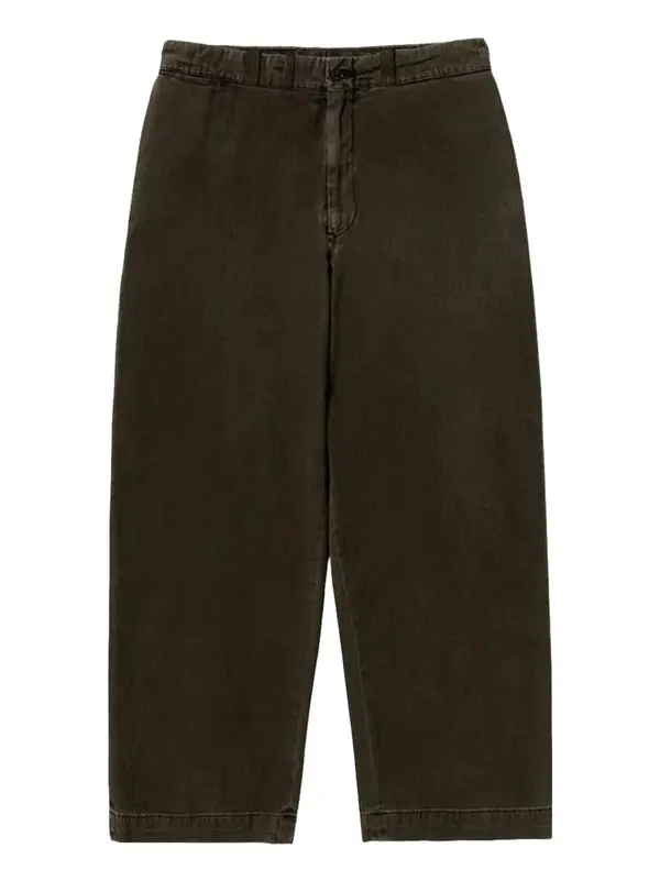 A.PRESSE Retro-style Cargo Pants - Brown