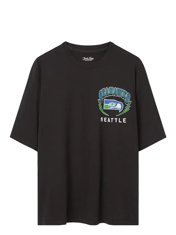 Junk Food Clothing Junk Food Seattle Seahawks Graphic Oversized T-shirt - Black