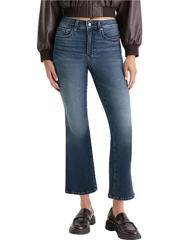 Good American Soft Tech Good Legs Ankle Mini Bootcut Jeans - Indigo