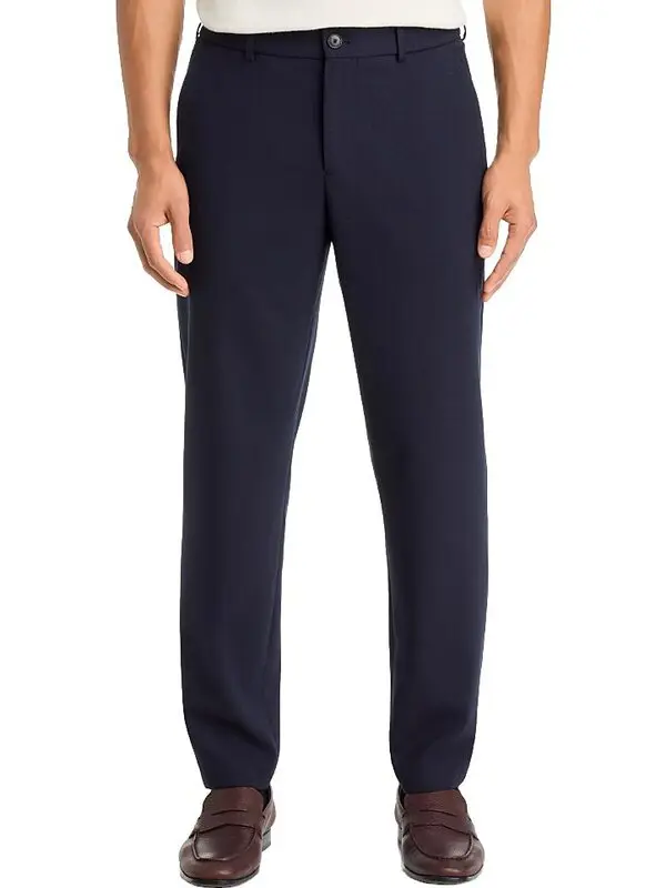 BOSS Perin Wool Tapered Fit Pants - Dark Blue