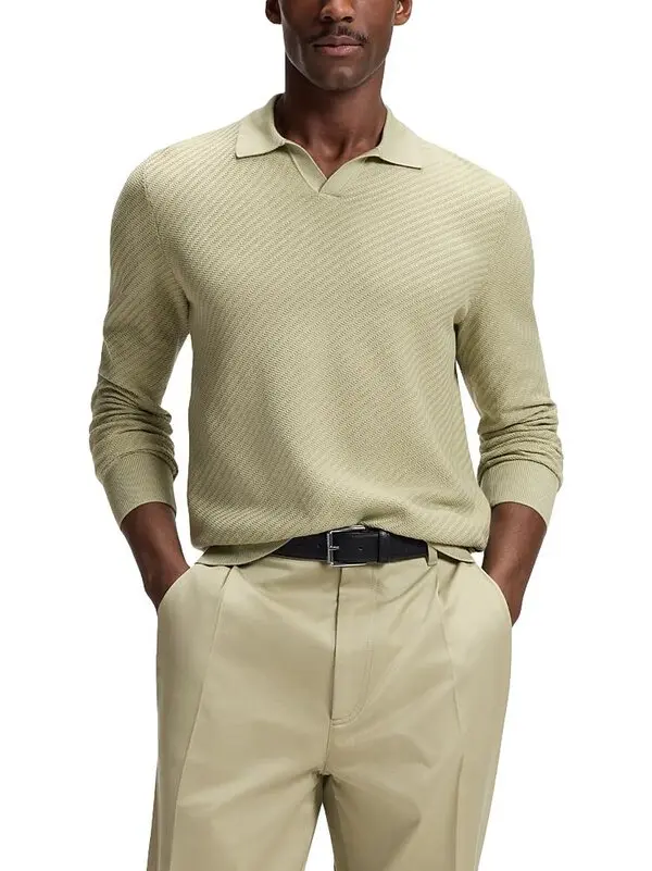BOSS Lomarino Knitwear Cotton Sweater - Beige